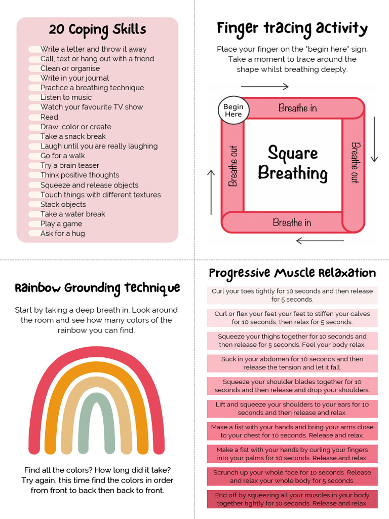 Creative Coping Skills Activities | PDF | Feeling | Thought
