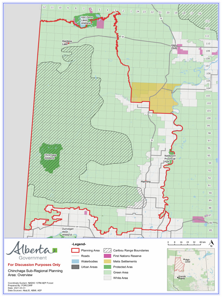 Aep Chinchaga Sub Regional Planning Area Map | PDF