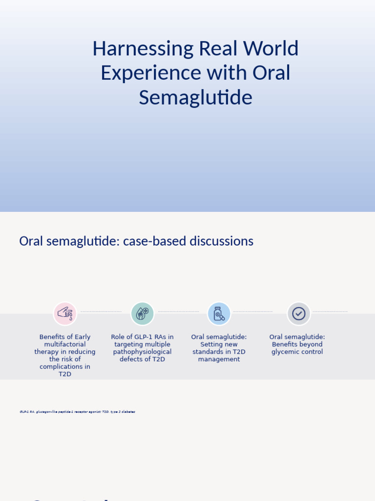 Oral Semaglutide in T2D Management | PDF | Glycated Hemoglobin | Diabetes