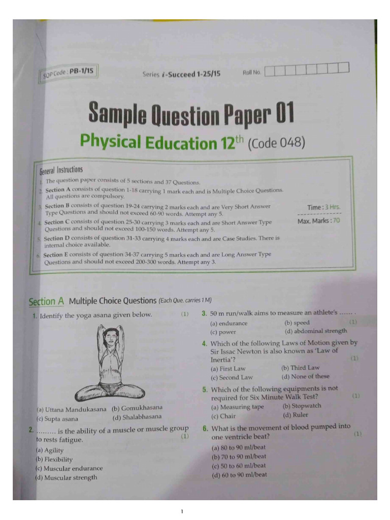 Sample Paper 01 | PDF