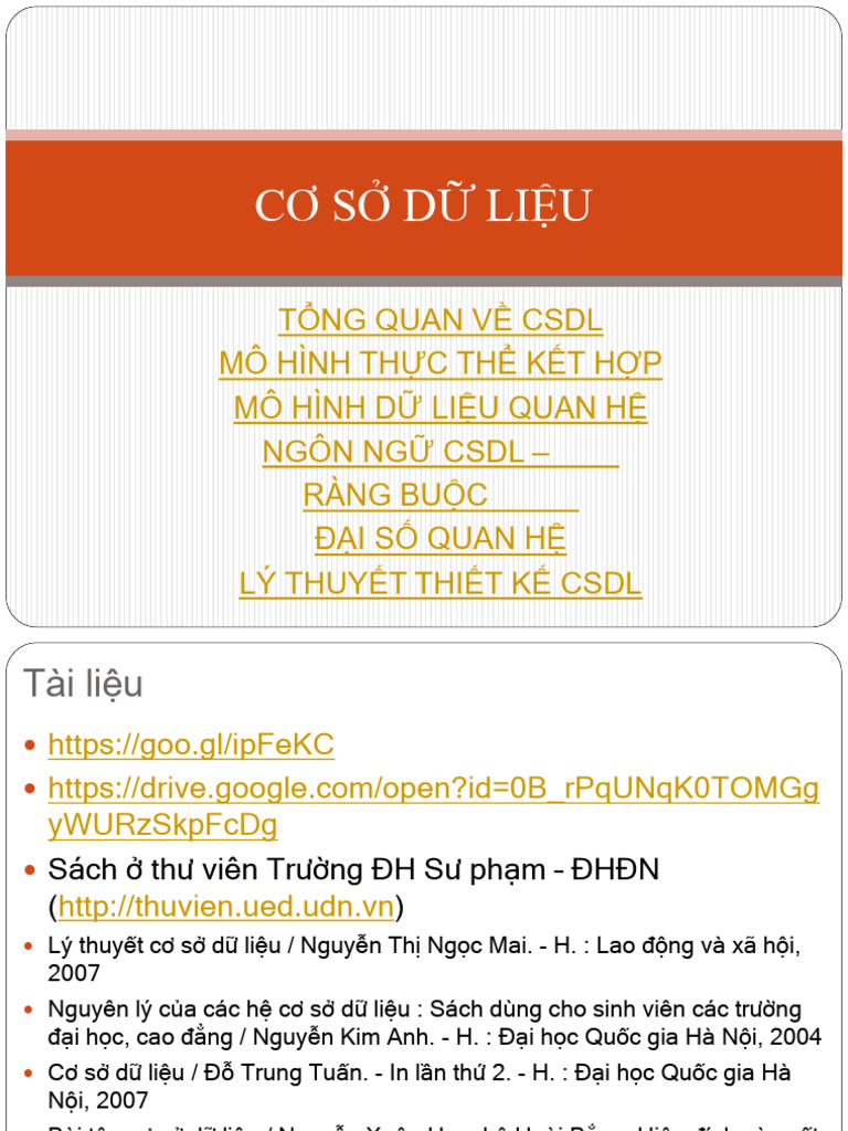 Slide CSDL 2015.10.14 6 | PDF