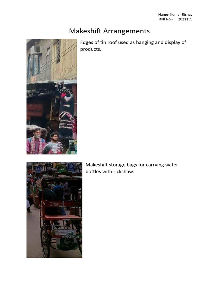 Makeshift Arrangements | PDF