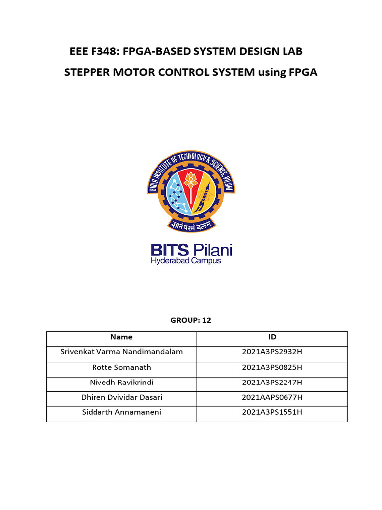 G12_2021A3PS0825H | PDF | Field Programmable Gate Array | Computer Engineering