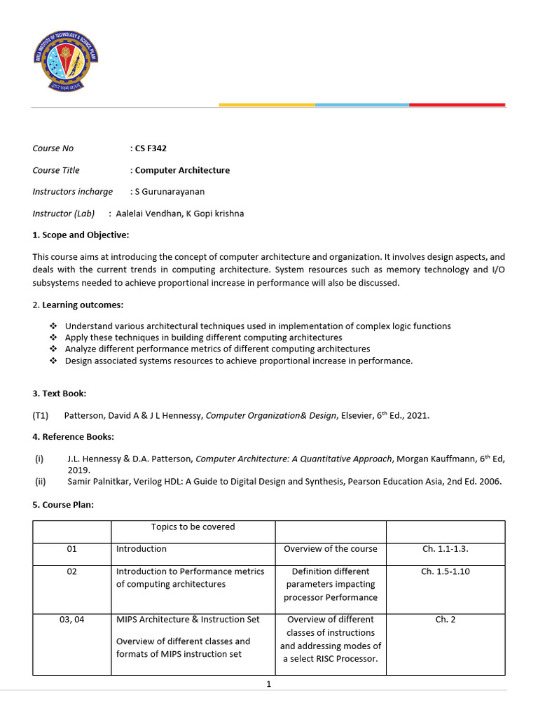 Course Handout | PDF | Central Processing Unit | Computer Hardware