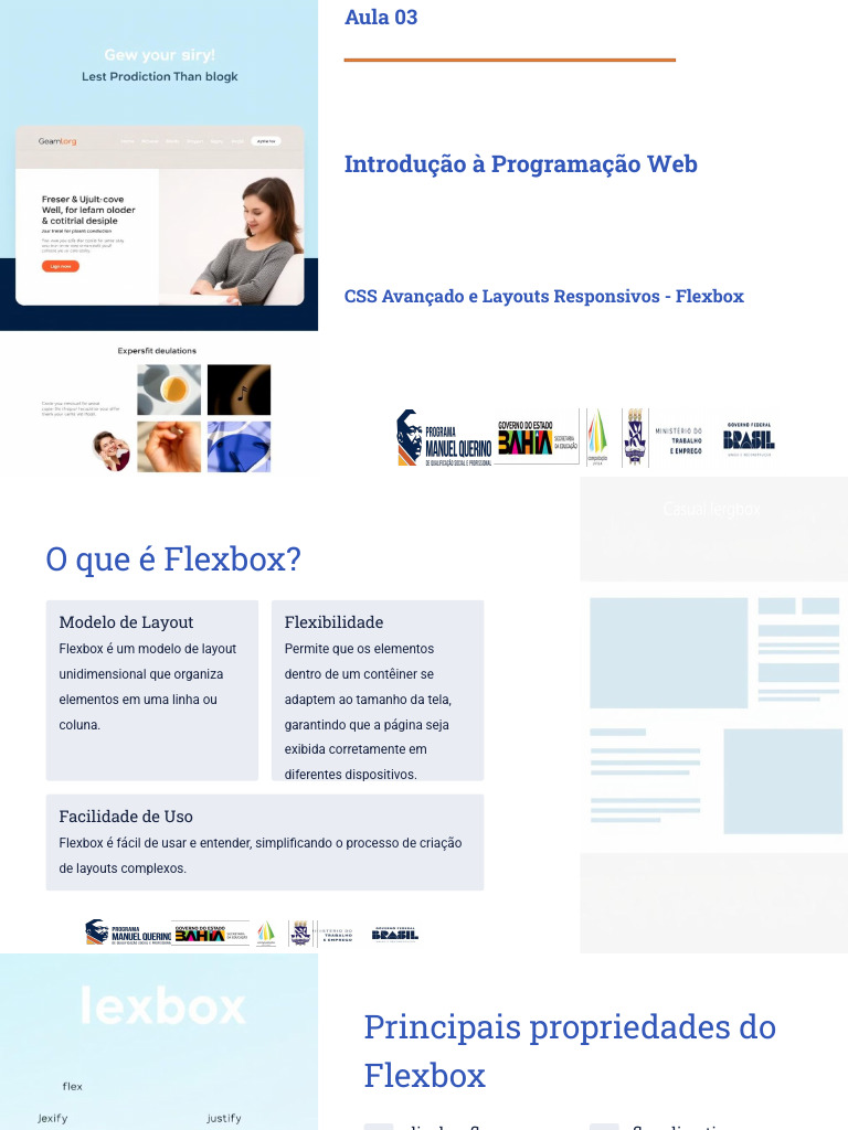Flexbox: Layouts Responsivos em CSS | PDF | Html