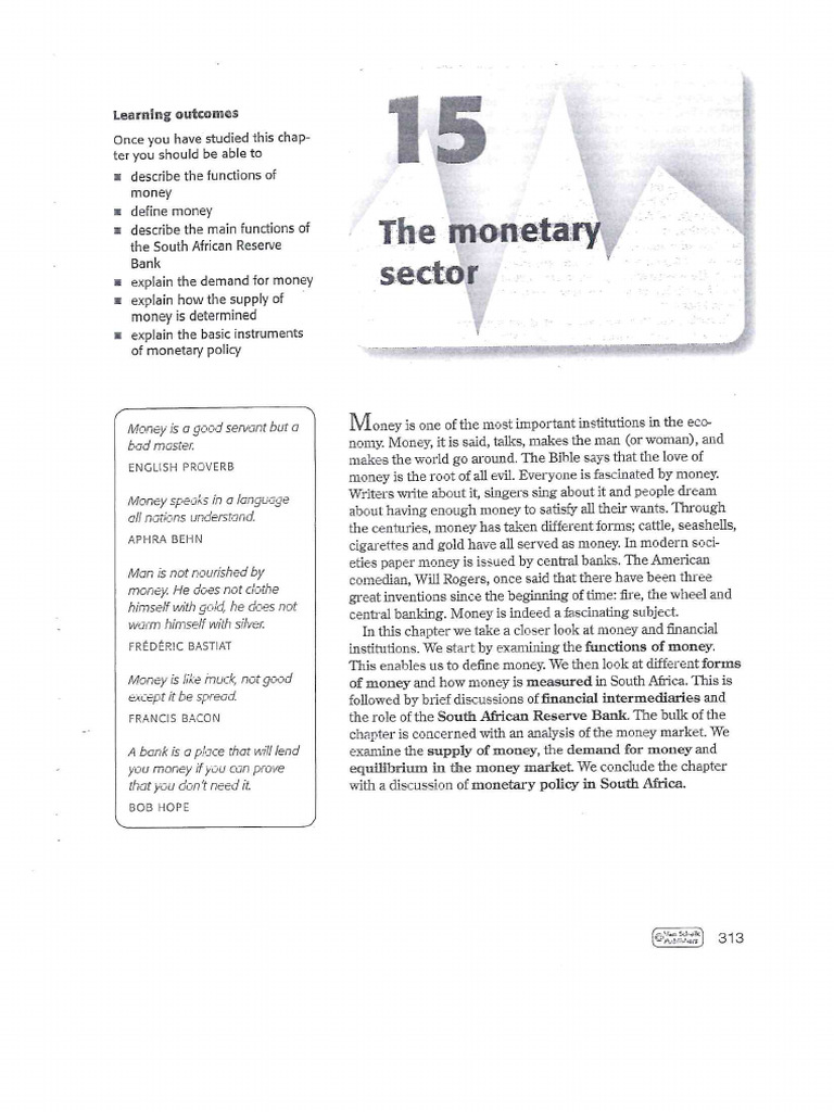 Monetary Sector 4th Edition | PDF