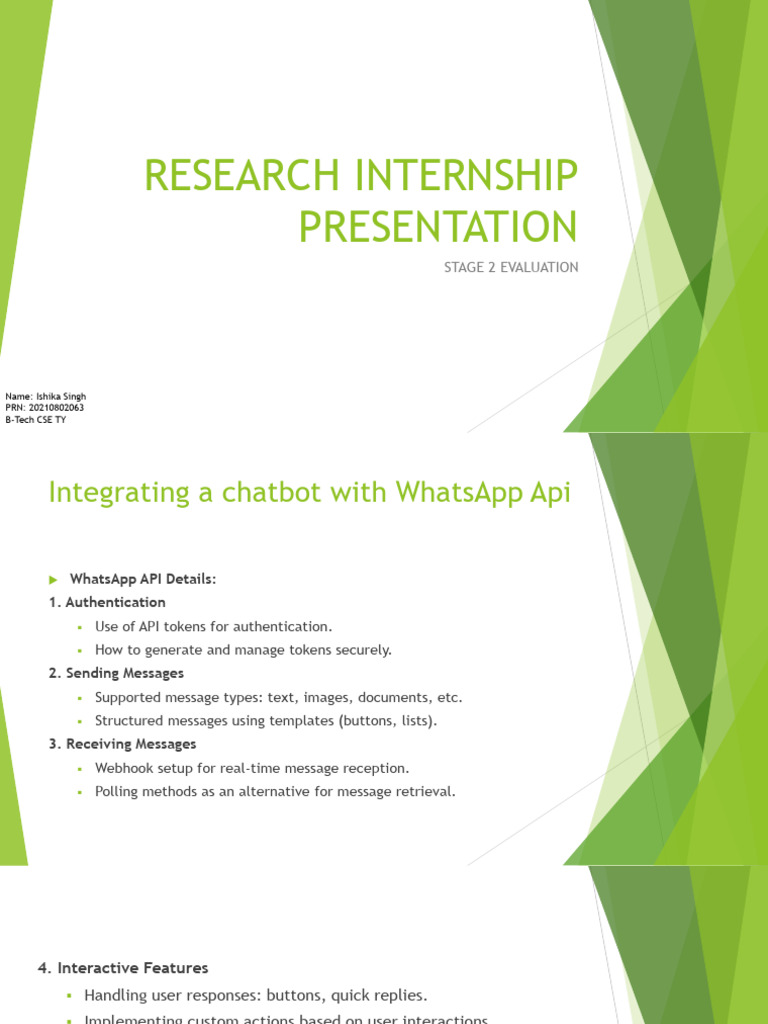 Research Internship Presentation (Stage - 2) | PDF | Information ...