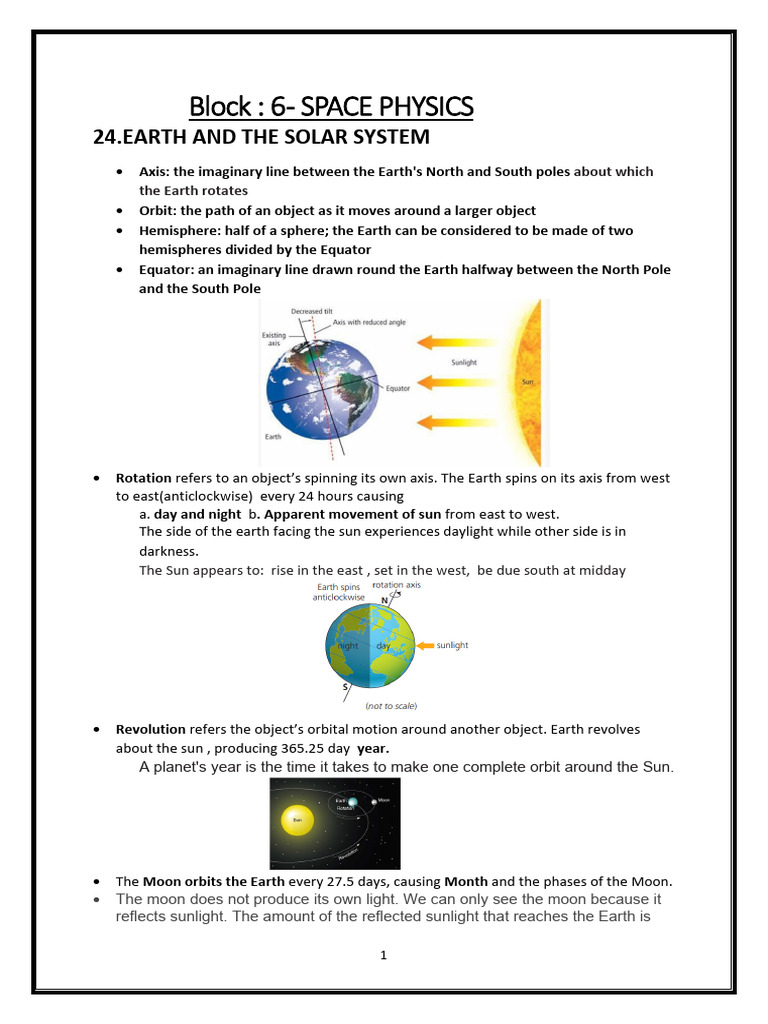 24-Earth and the Solar System 2 | PDF | Solar System | Planets