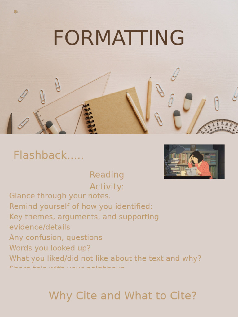 Class_10_Formatting | PDF | Citation | Plagiarism