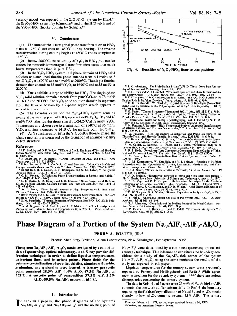 Journal of the American Ceramic Society - July 1975 - FOSTER - Phase Diagram of a Portion of the ...