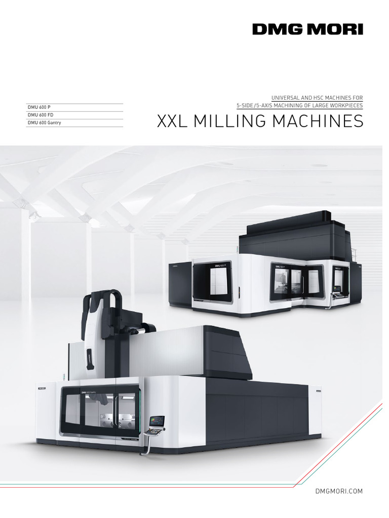 Pm0uk19 Dmu 600 P FD G Linear PDF Data | PDF | Gear | Machining