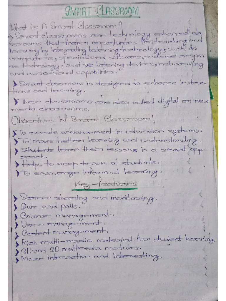 Smart Classroom | PDF