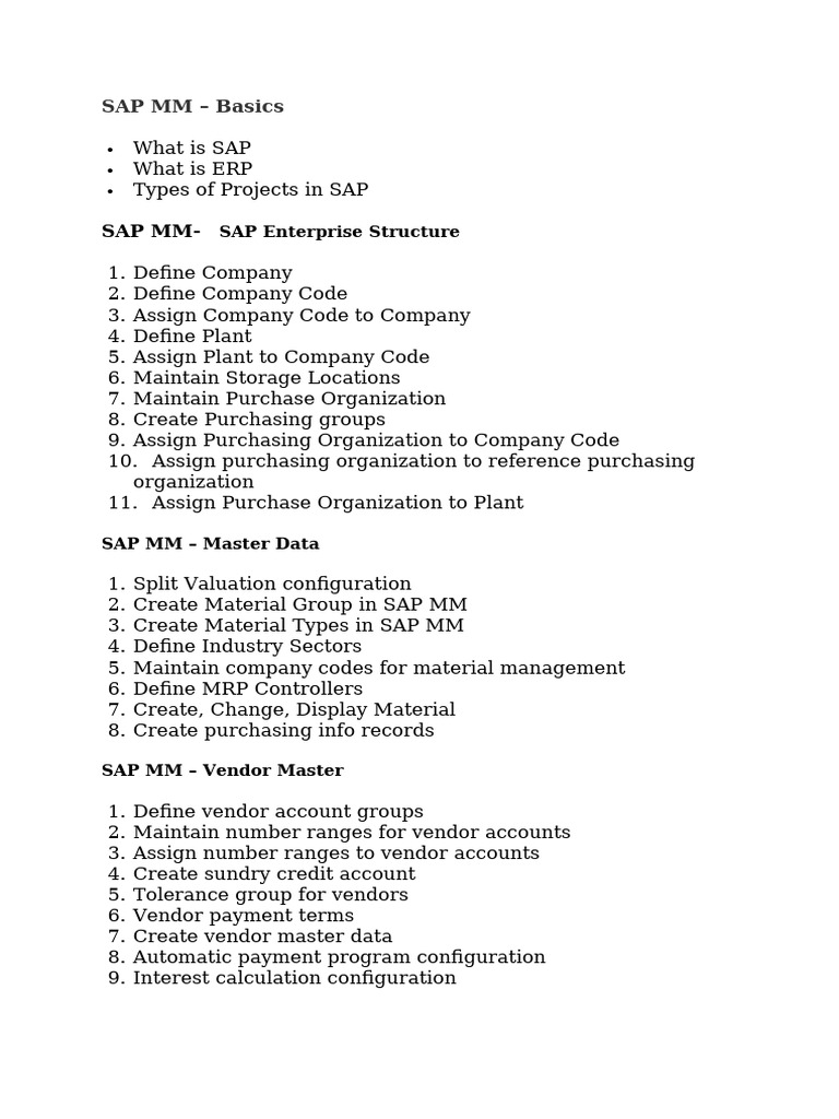 SAP-MM | PDF | Enterprise Resource Planning | Business