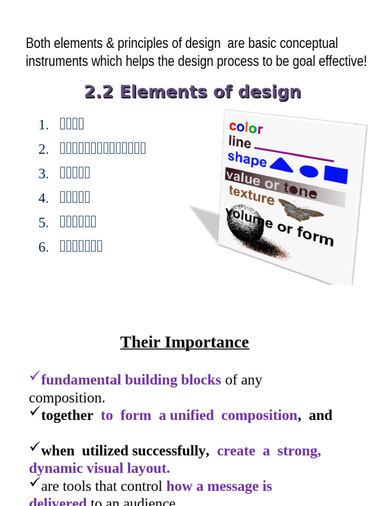2.2 Elements of Basic Design | PDF | Color | Vision