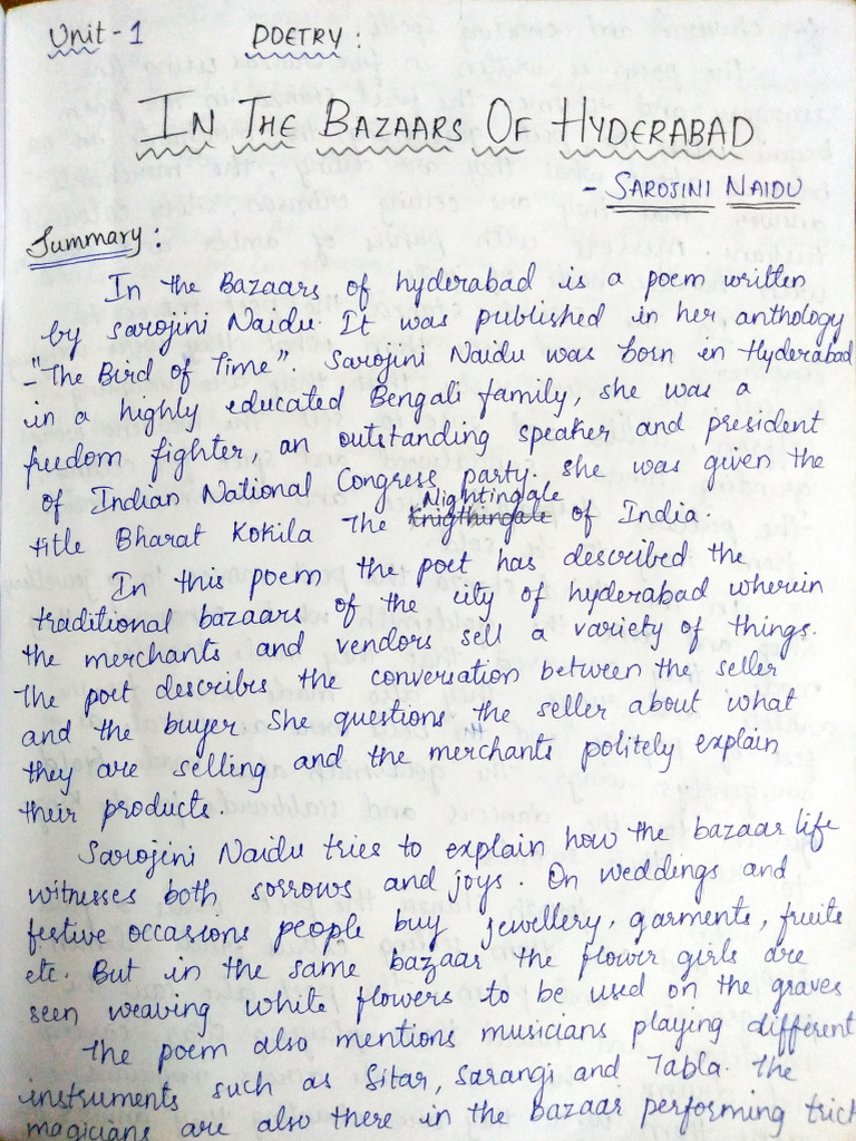 English Summary Notes | PDF