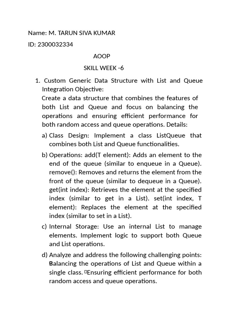 Aoop Skill Week-6 | PDF