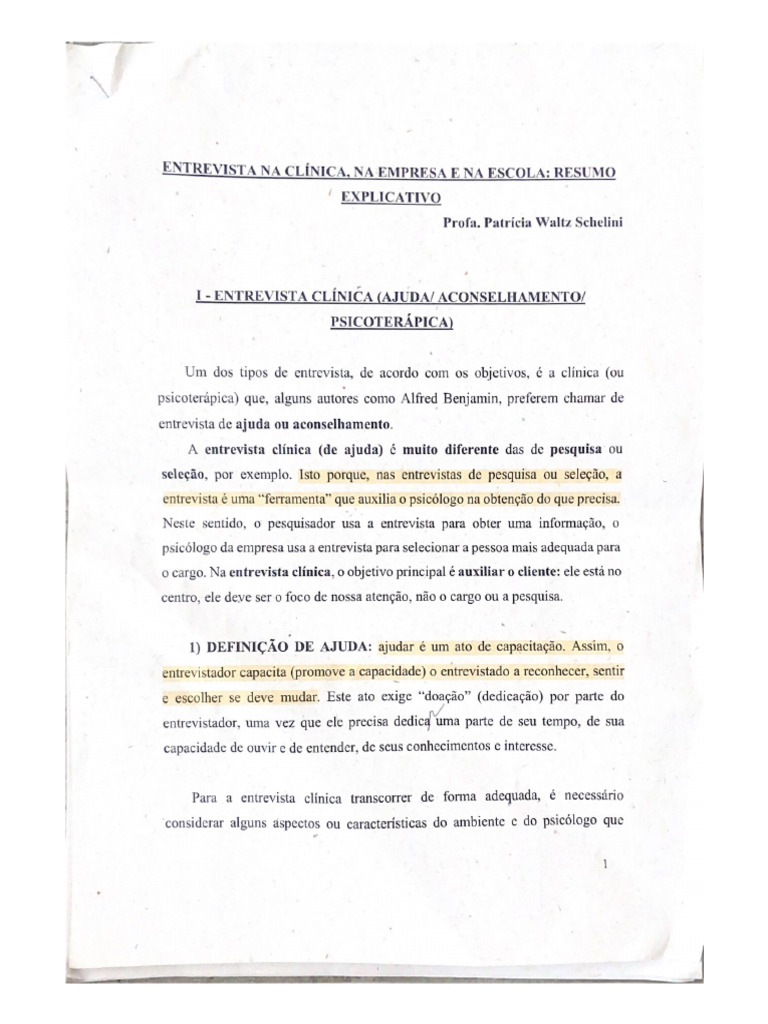 Leitura 3a Aula - Prof Ruth | PDF