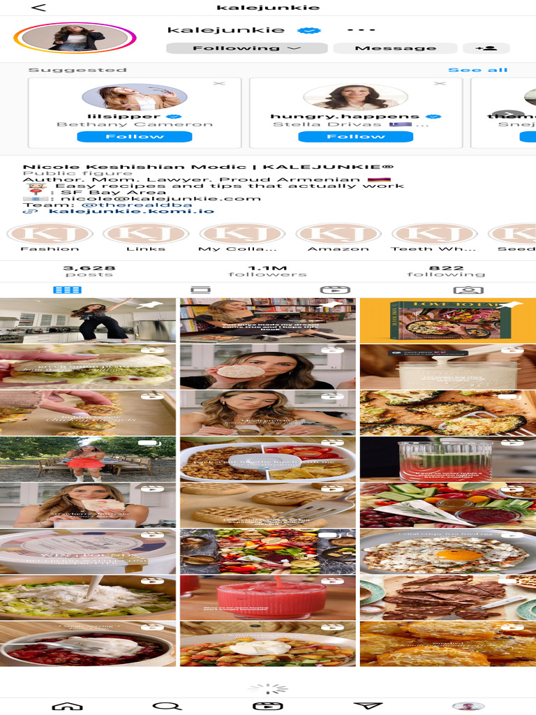 Nicole Keshishian Modic KALEJUNKIE® (@kalejunkie) - Instagram Photos and Videos | PDF
