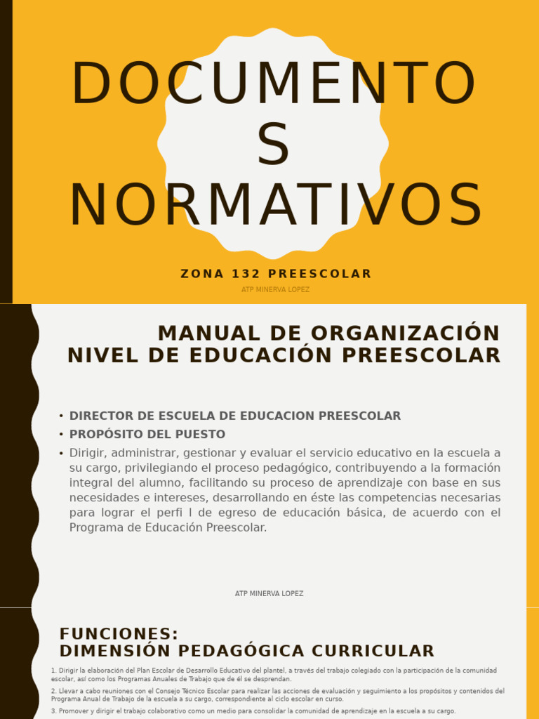 Documentos Normativos | PDF | Educación de la primera infancia | Escuelas