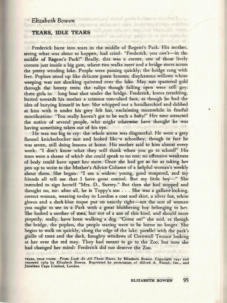 4-Tears, Idle Tears | PDF