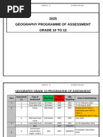 2025 Grade 10-12 Geography Programme of Assessment | PDF