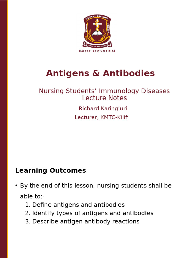 Antigen and Antibodies | PDF | Antigen | Antibody