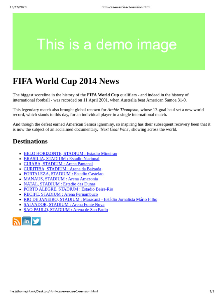 html-css-exercise-1-revision | PDF