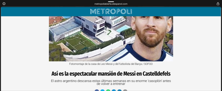 Mansión de Messi en Castelldefels: Tour | PDF