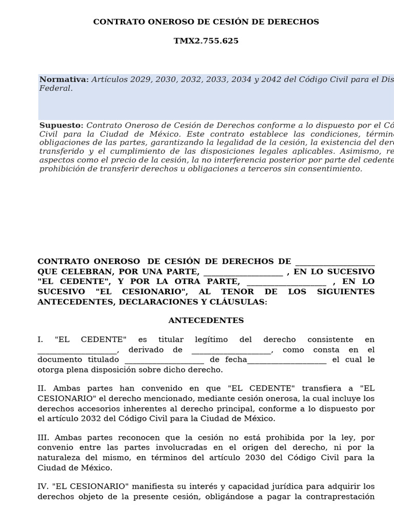 Contrato Oneroso de Cesión de Derechos 20250129172312 | PDF | Justicia | Crimen y violencia