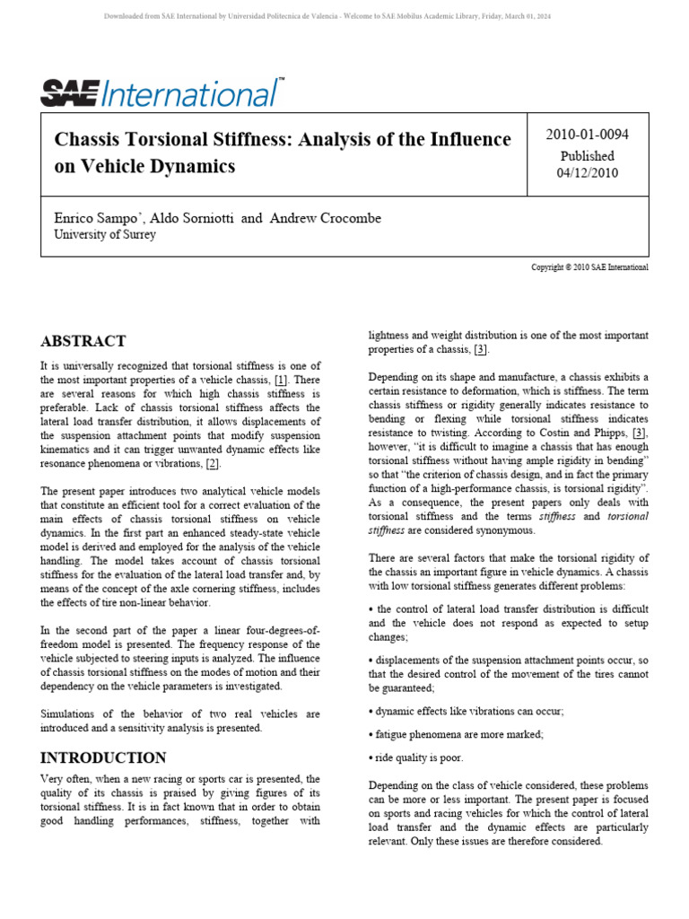 Torsional Stiffness | PDF | Stiffness | Damping