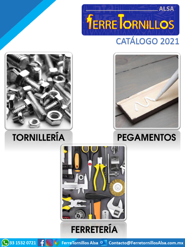 Catalogo Ferretornillos Alsa 2021 | PDF | Tornillo | Acero inoxidable
