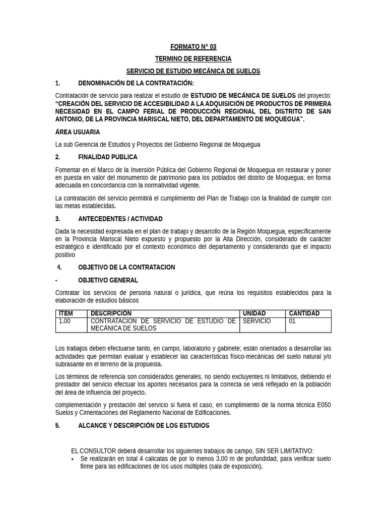 TDR Campo Ferial | PDF | Fundación (Ingeniería)