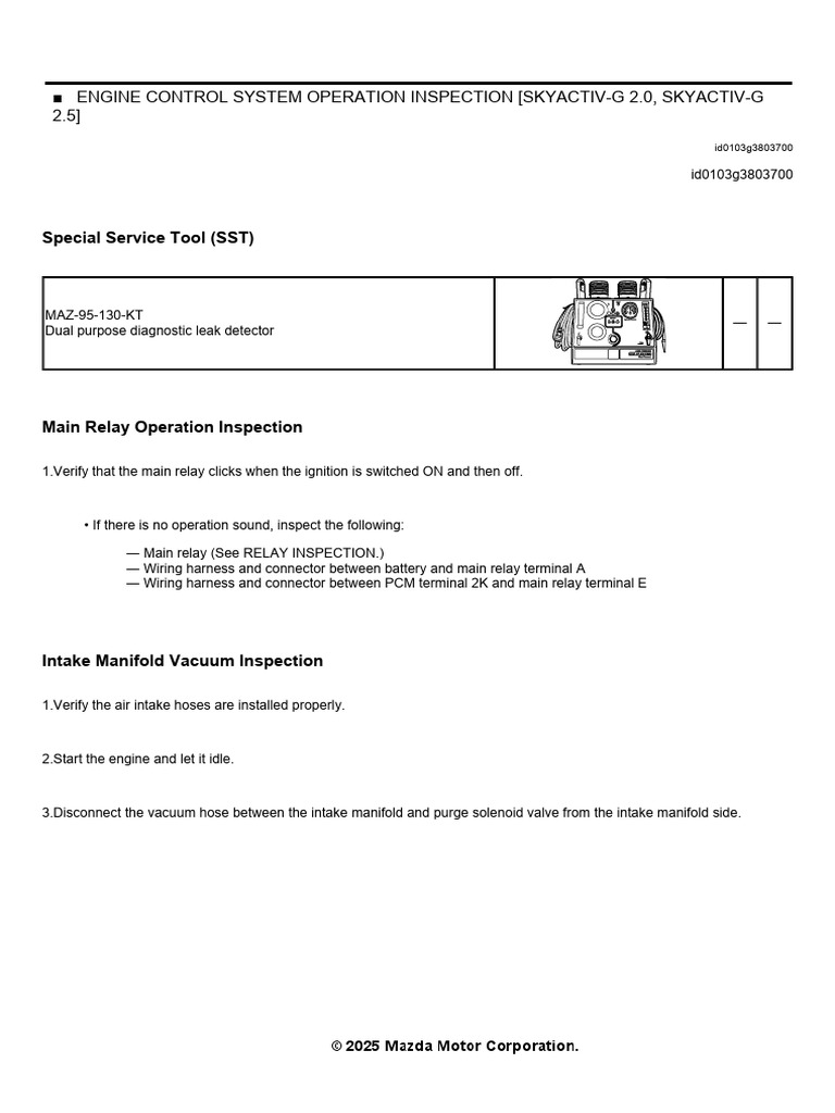 Engine Control System Operation Inspection | PDF | Electrical Connector ...