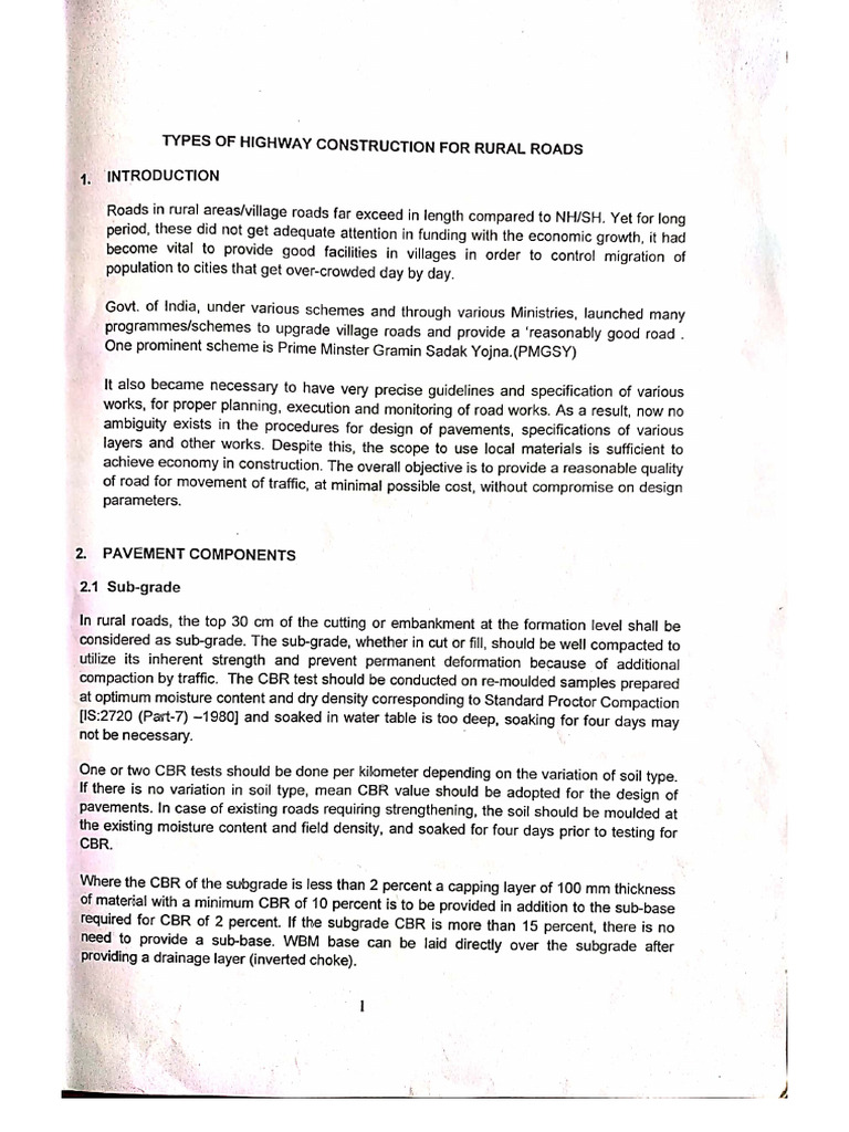 Rural Development Engineering Unit 4 Notes | PDF