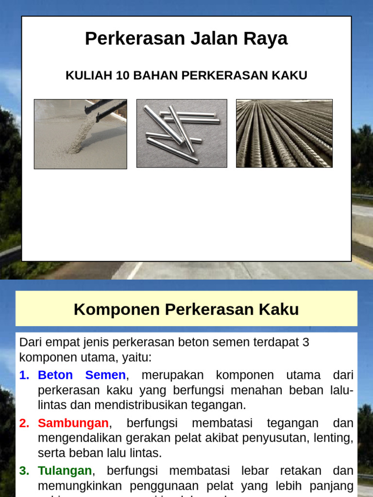 Bahan Perkerasan Kaku | PDF