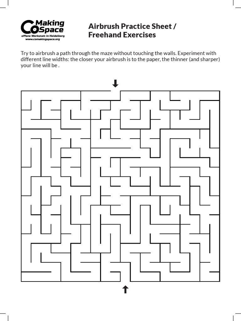 Airbrush Practice Sheet | PDF
