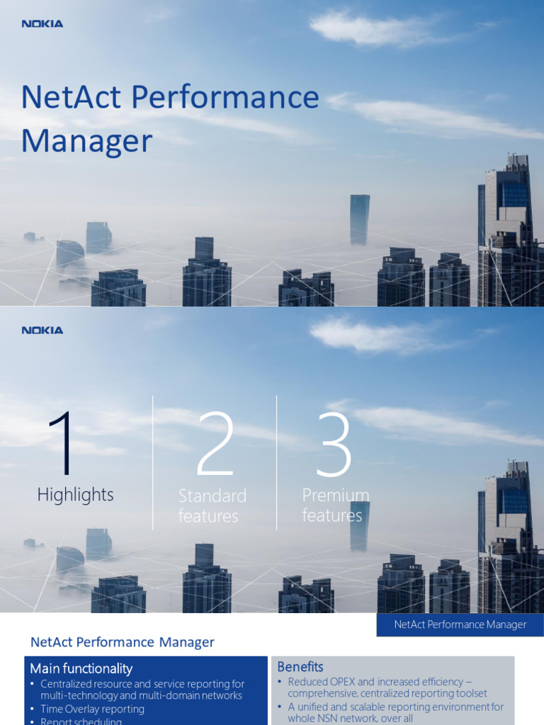 NetAct Performance Manager | PDF | Microsoft Excel | Performance Indicator