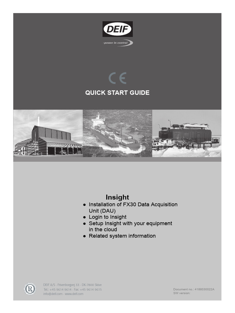 DAU Quick Start Guide 4189330022 UK | PDF | Telecommunications ...