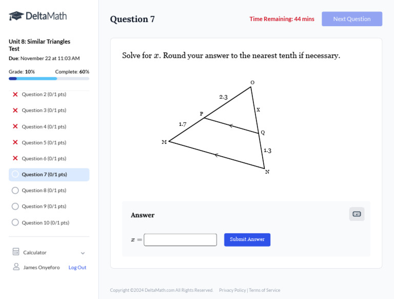 DeltaMath Student Application | PDF