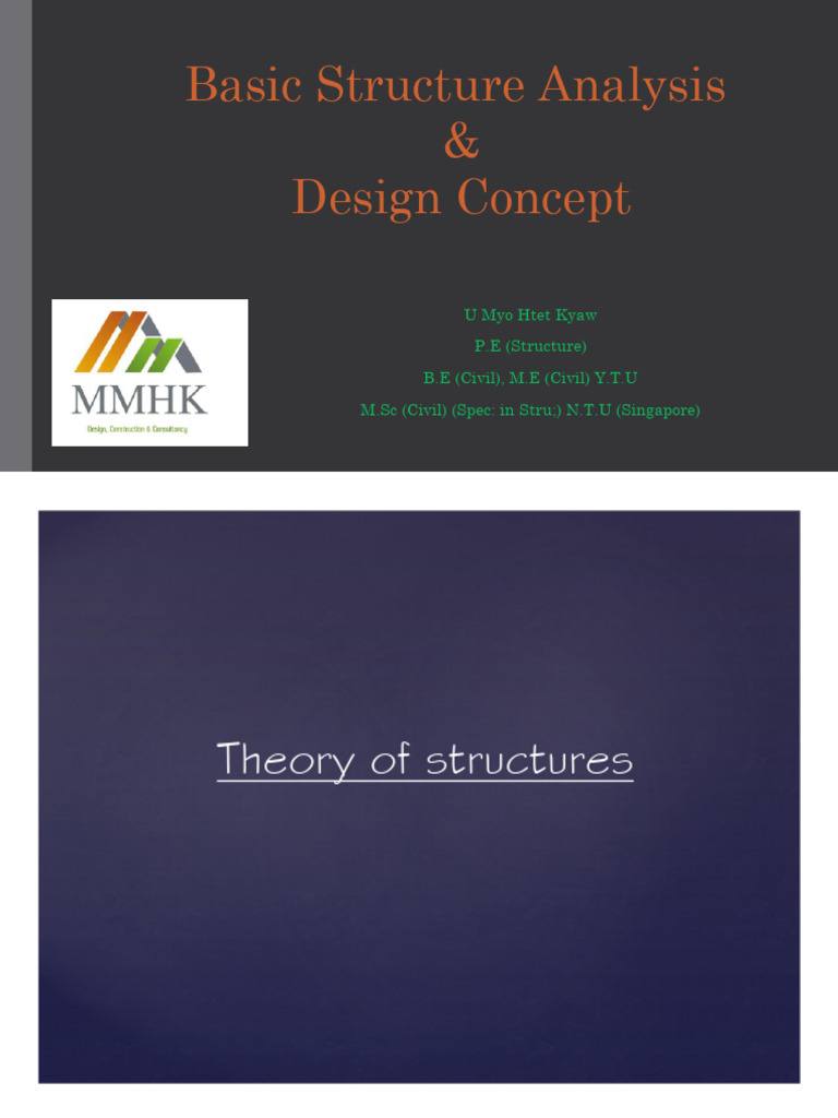 Basic Structure Analysis and Design Concept | PDF | Strength Of ...