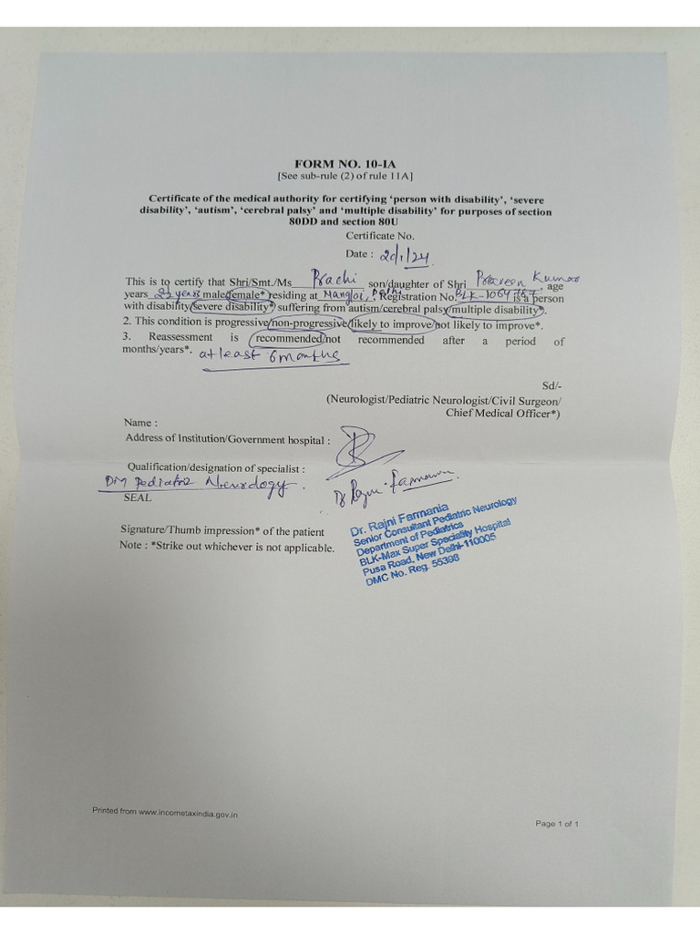 Form 10a | PDF