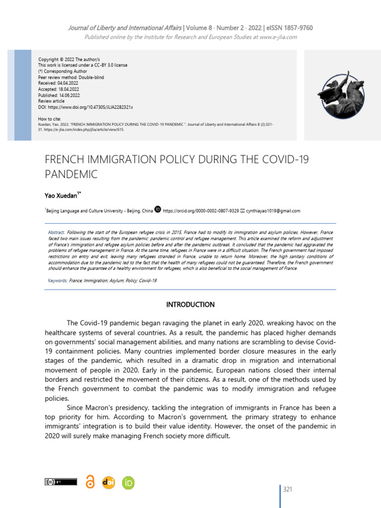 France Covid Migration Policy | PDF | Immigration | Naturalization