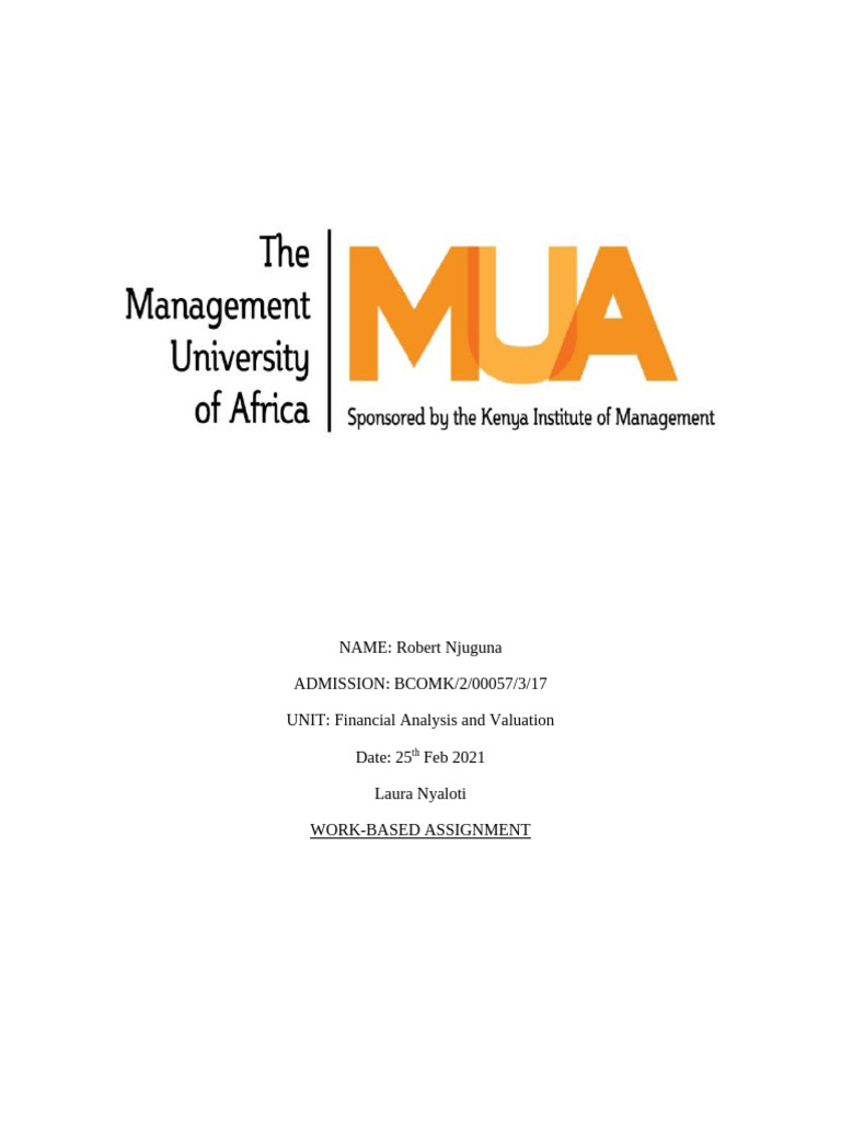 Procedure of Financial Statement Analysis | PDF | Equity (Finance ...