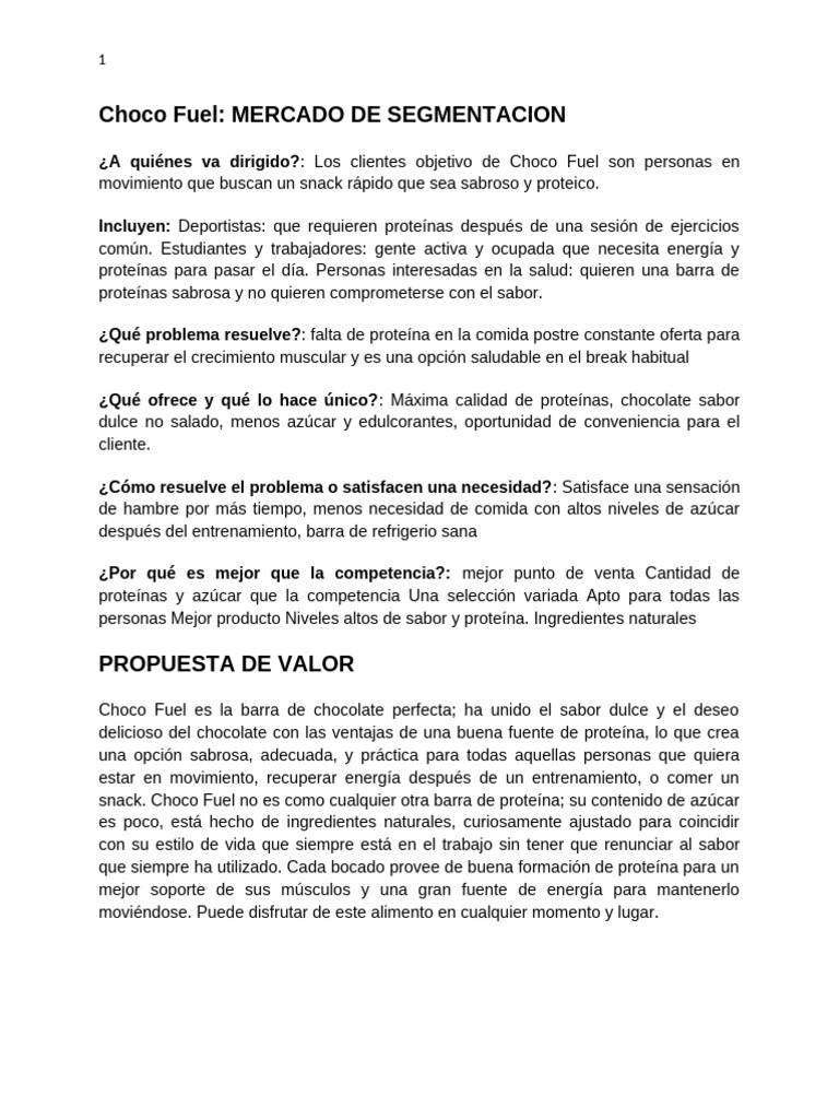 Choco Fuel | PDF