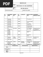 QC Equipment Master List Overview | PDF | Physical Sciences | Applied ...