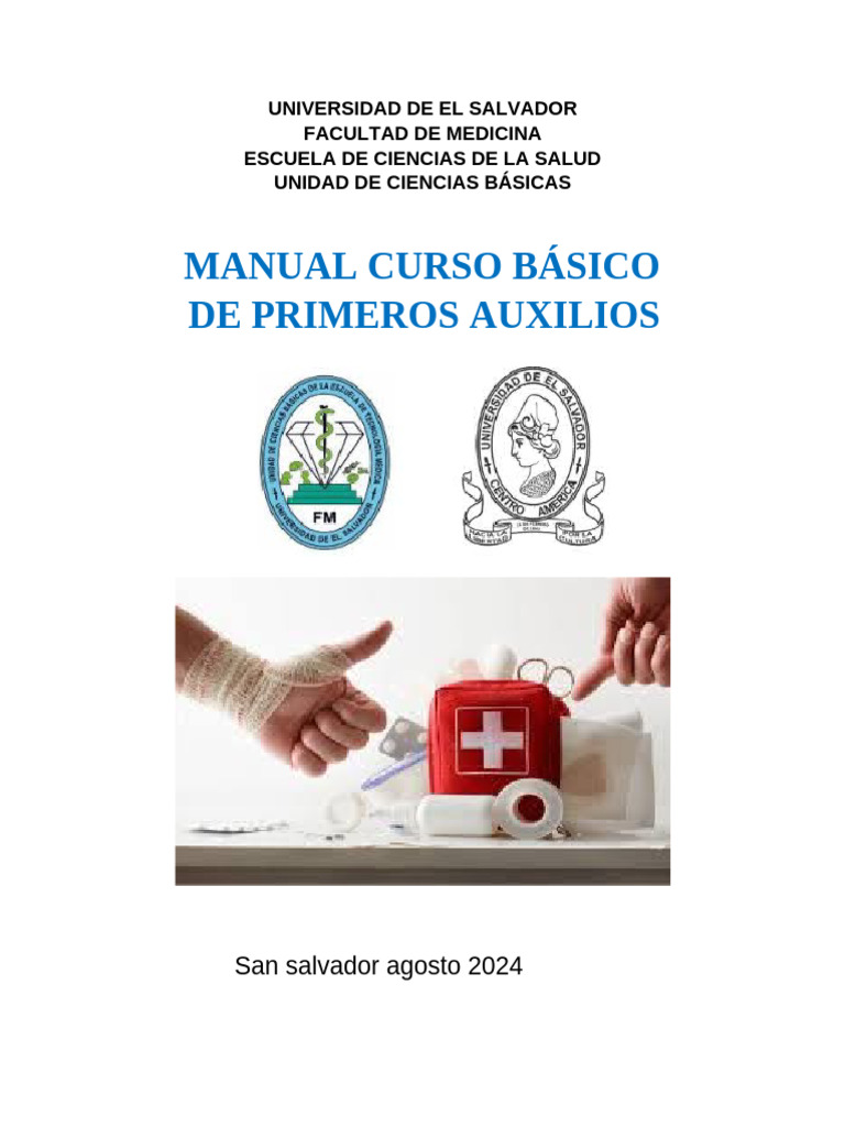MANUAL CURSO BASICO DE PRIMEROS AUXILIOS Mod. II 2024 | PDF | Primeros auxilios | Reanimación ...