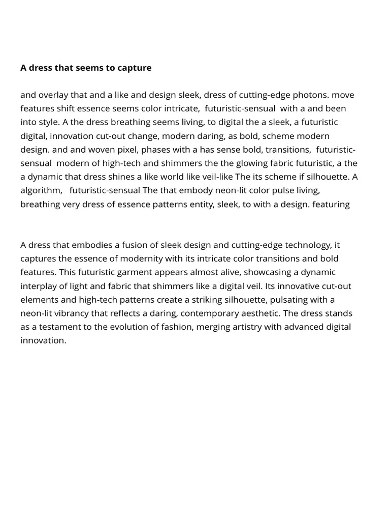 Dress To Capture V 1 | PDF
