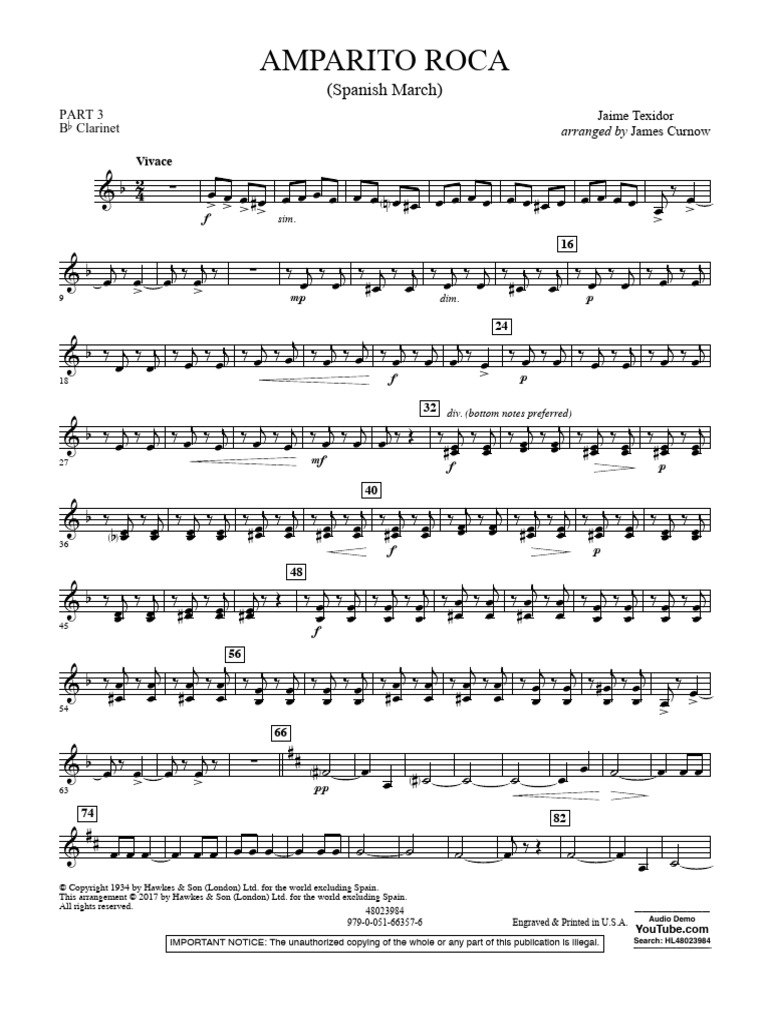 Amparito Roca - 3 B - Klar B | PDF