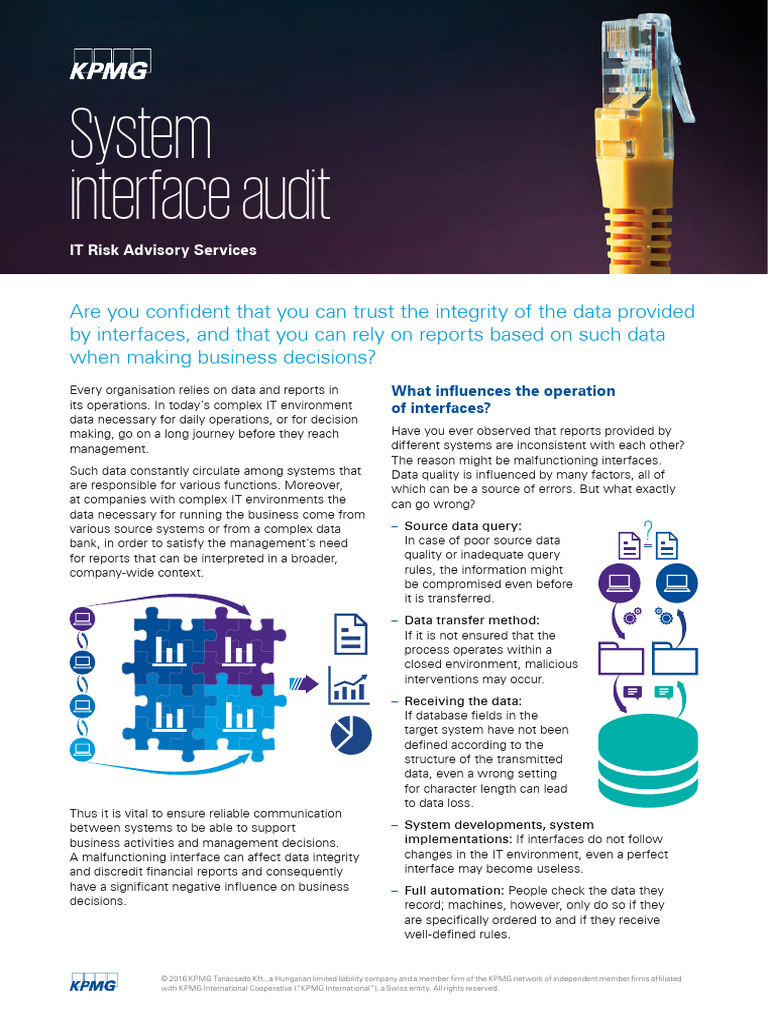 Interface Audit for Data Integrity | PDF | Data | Information