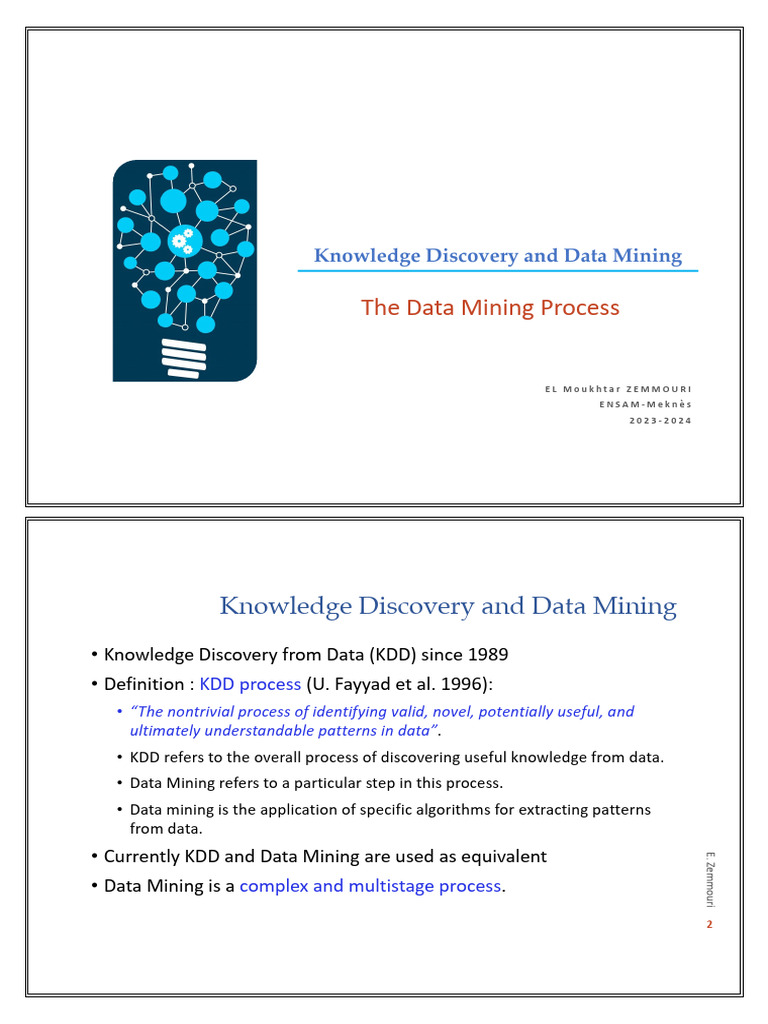 02-Data Mining The Data Mining Process | PDF | Data Mining | Level Of Measurement